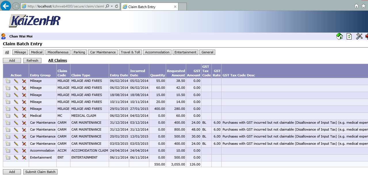 Claim Management in HR and Payroll solution Malaysia